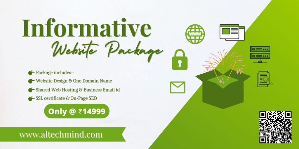Altechmind's Informative Website Package | Complete Package Of Website Only ₹14999